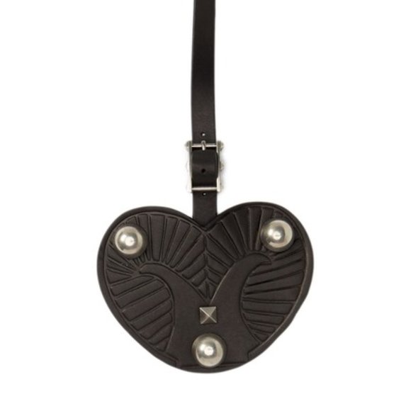 Valentino | Accessories | New Valentino Leather Heart Keychain | Poshmark